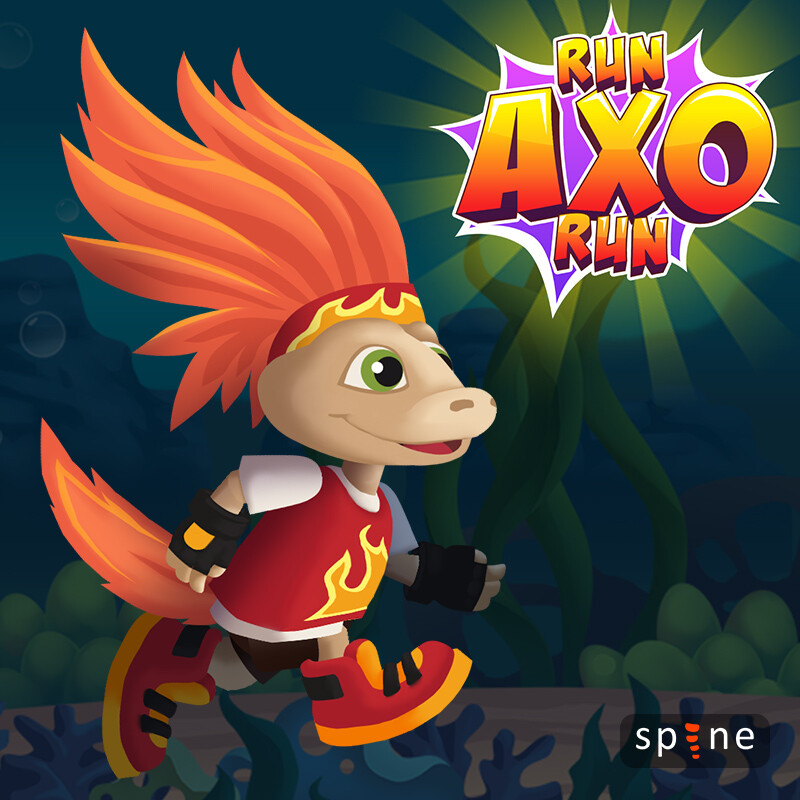 ArtStation - Run Axo Run - main character