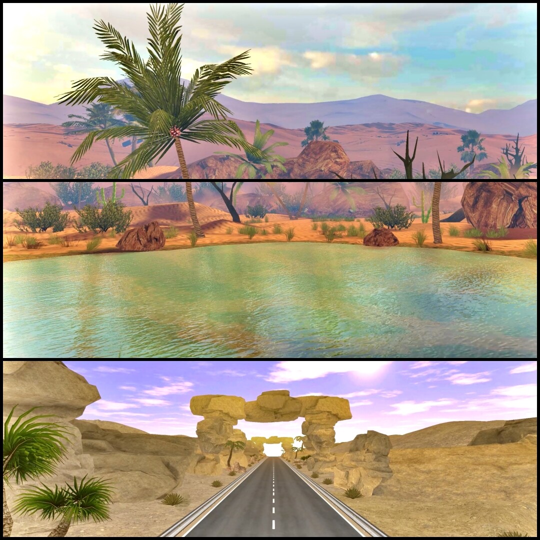ArtStation - Enchanting 3D Desert Oasis - Real-time Game Environment by ...