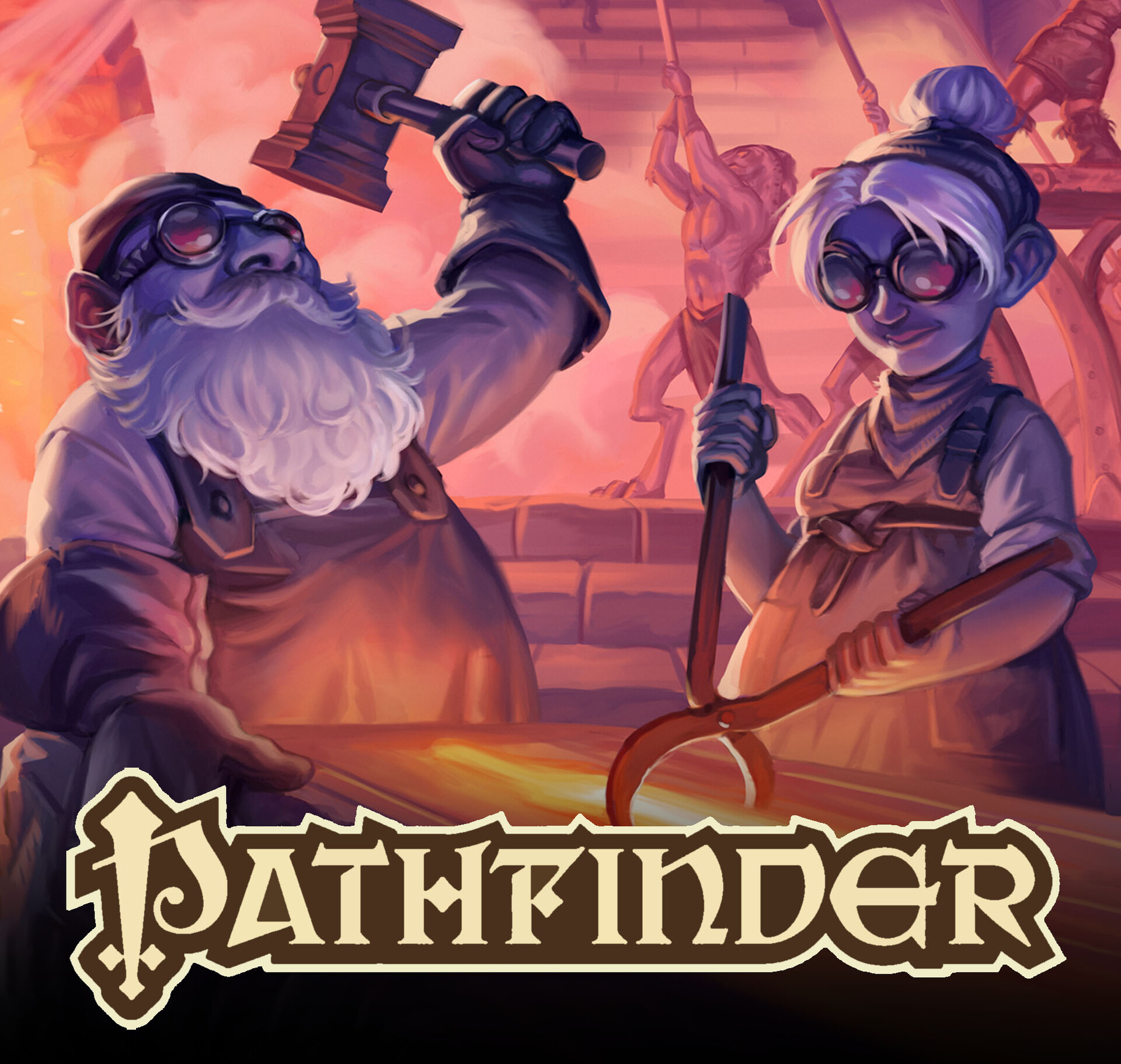 ArtStation - Pathfinder: Cult of the Cave Worm "Hagegraf Forge District"