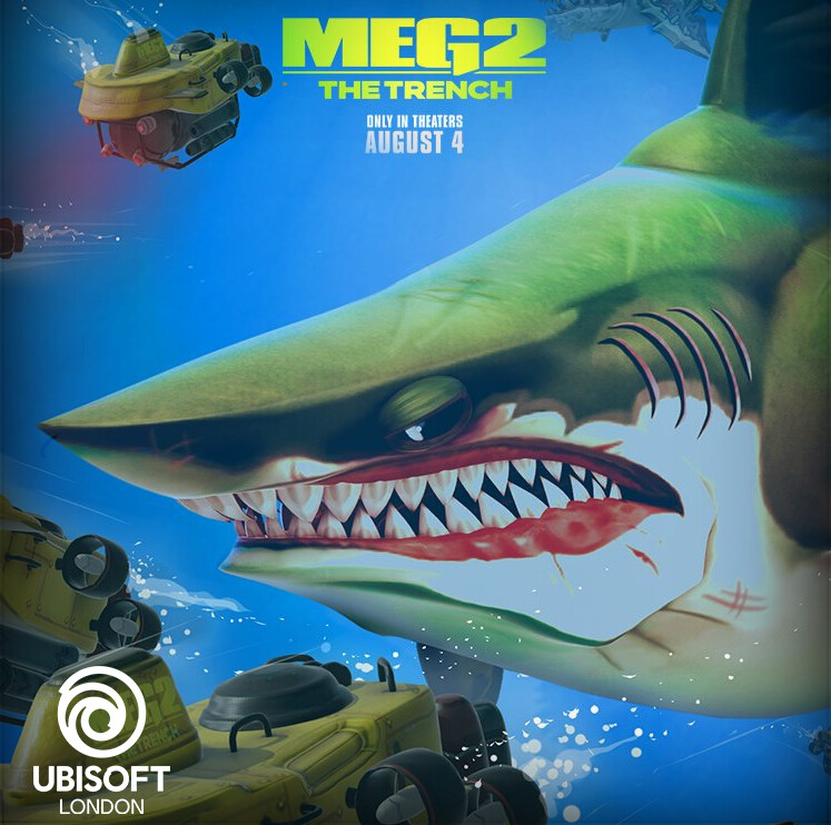 ArtStation - The Meg 2 Update - Hungry Shark World - Ubisoft