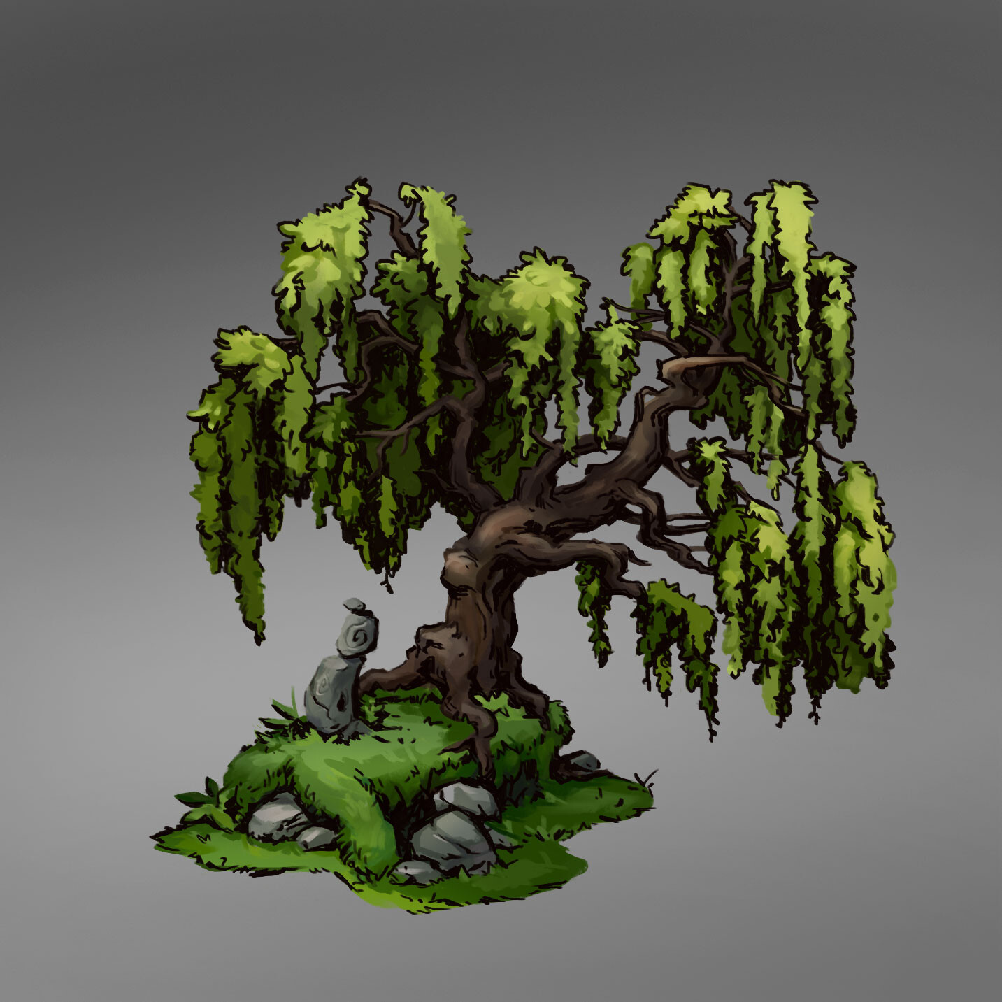 ArtStation - Willow Tree