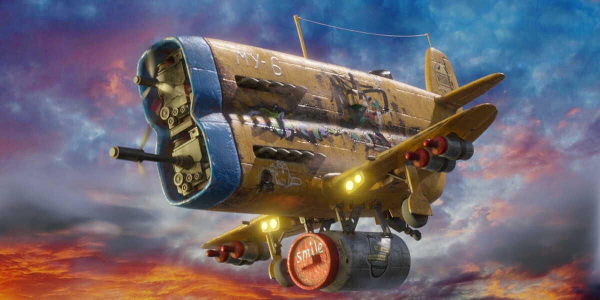 ArtStation - Set of stylized realistic airplane