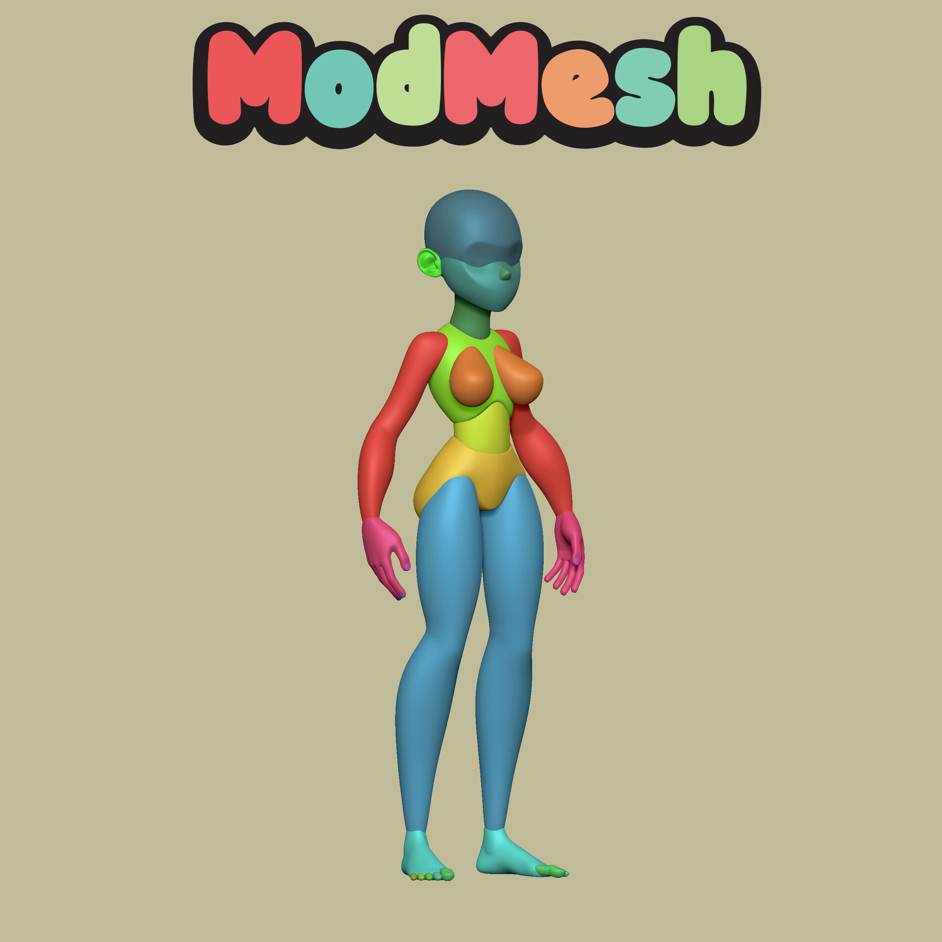 ArtStation - ModMesh: Body Base Meshes