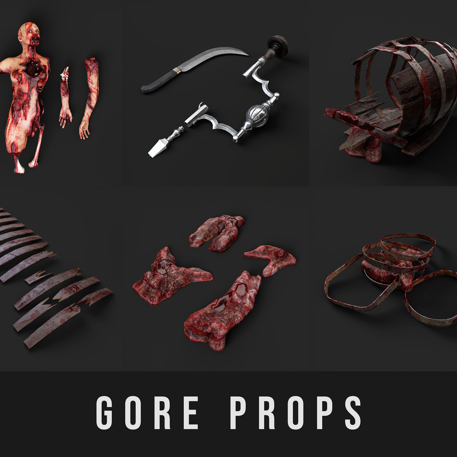 ArtStation - Gore Props