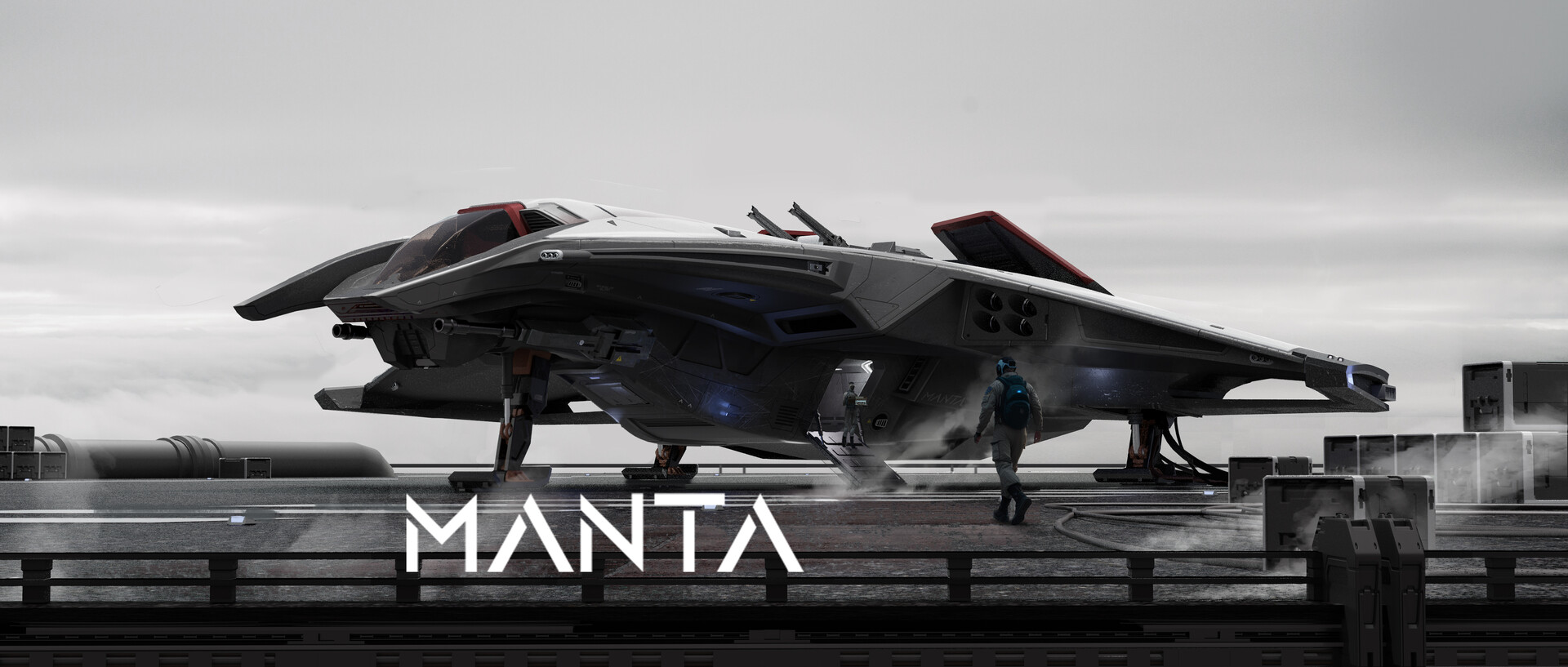 ArtStation - MANTA Spaceship