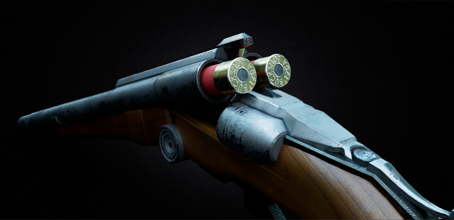 ArtStation - Sawed off Double Barrel Shotgun