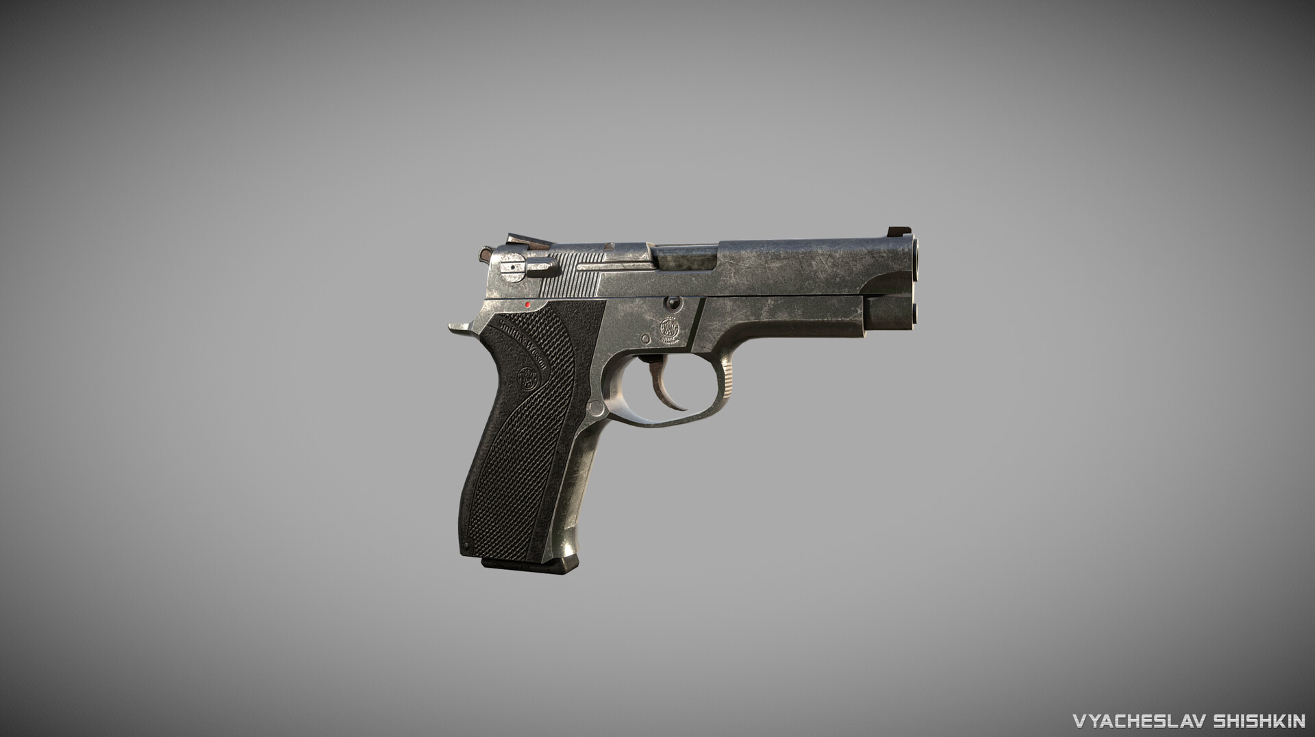ArtStation - Smith & Wesson 5906 Gun - 3D Model