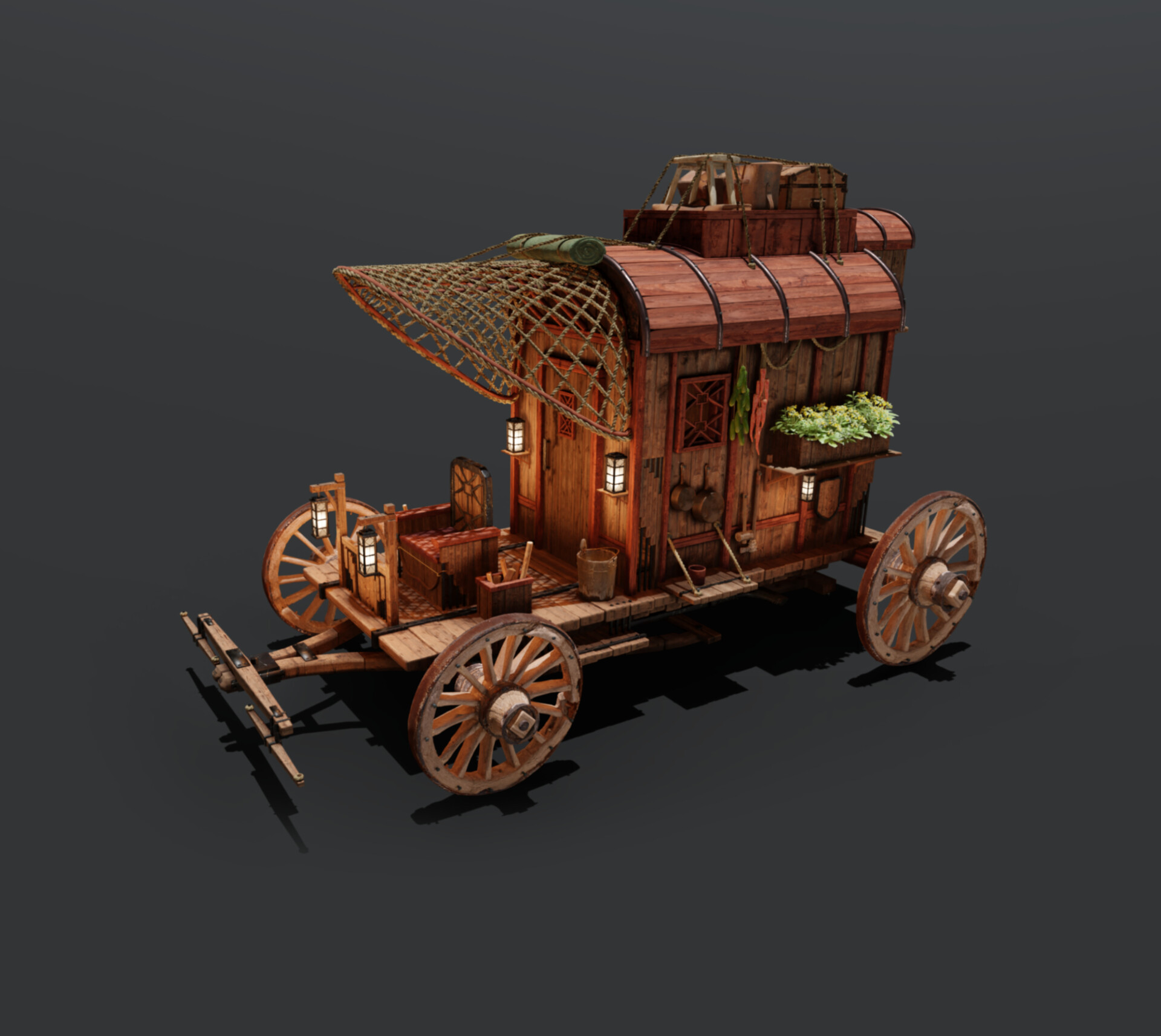 ArtStation - Wooden Carriage
