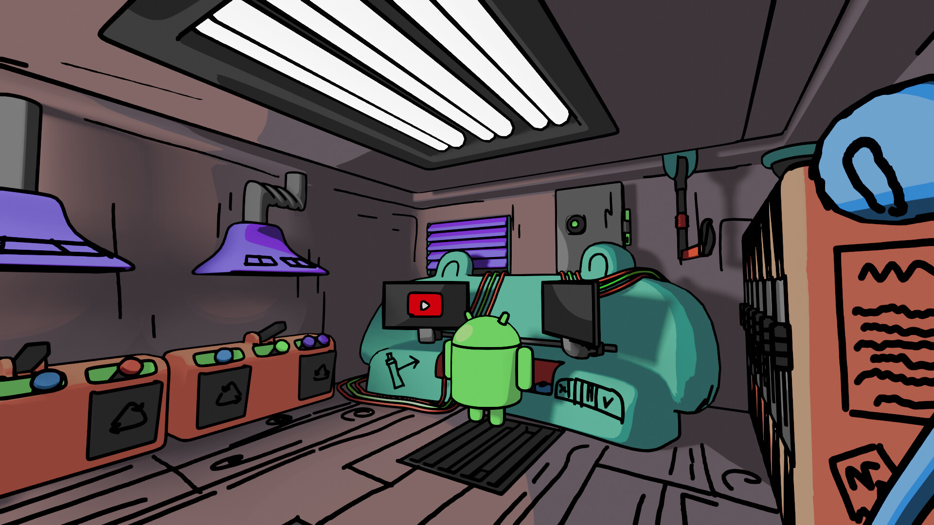 ArtStation - #3ddc84 laboratory