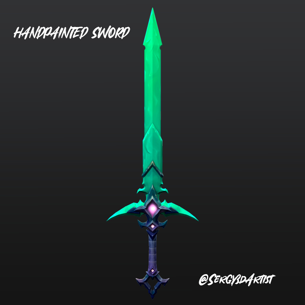 ArtStation - 3D Sword Handpainted for Videogames