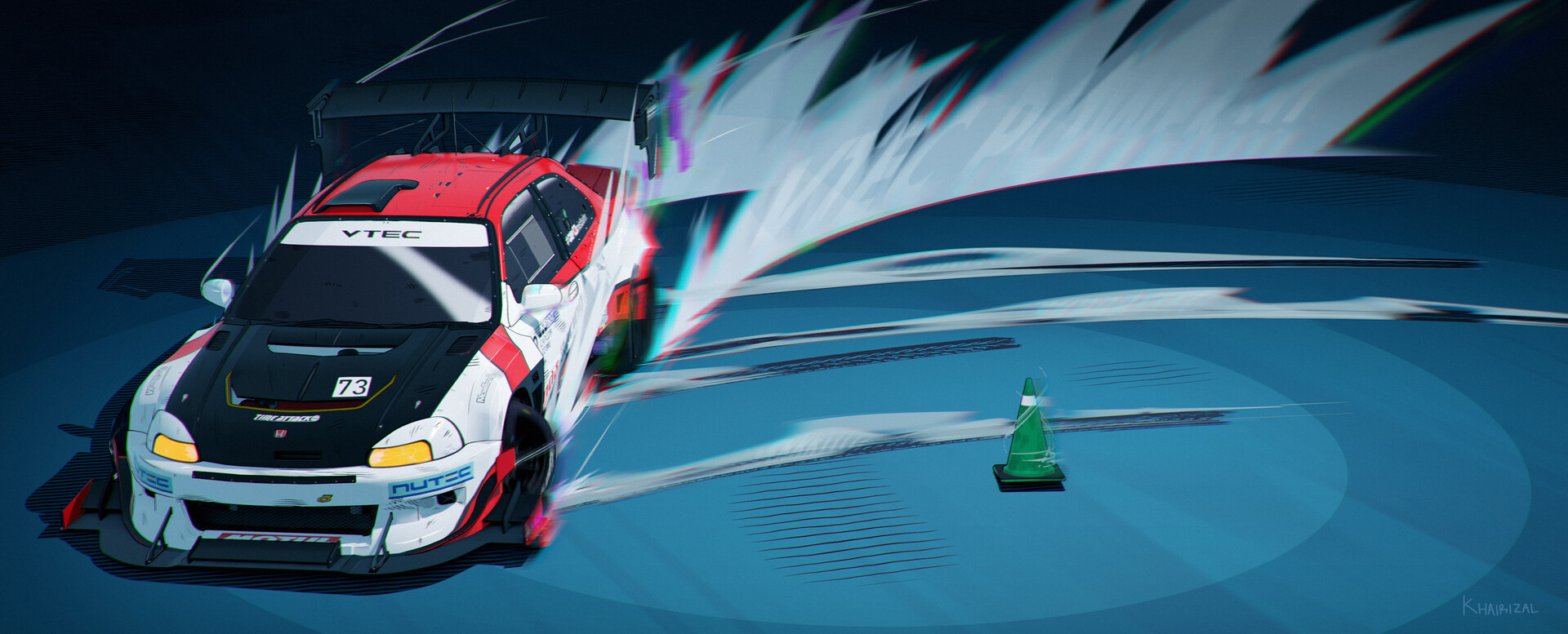 ArtStation - Honda Civic EK9 - Time Attack