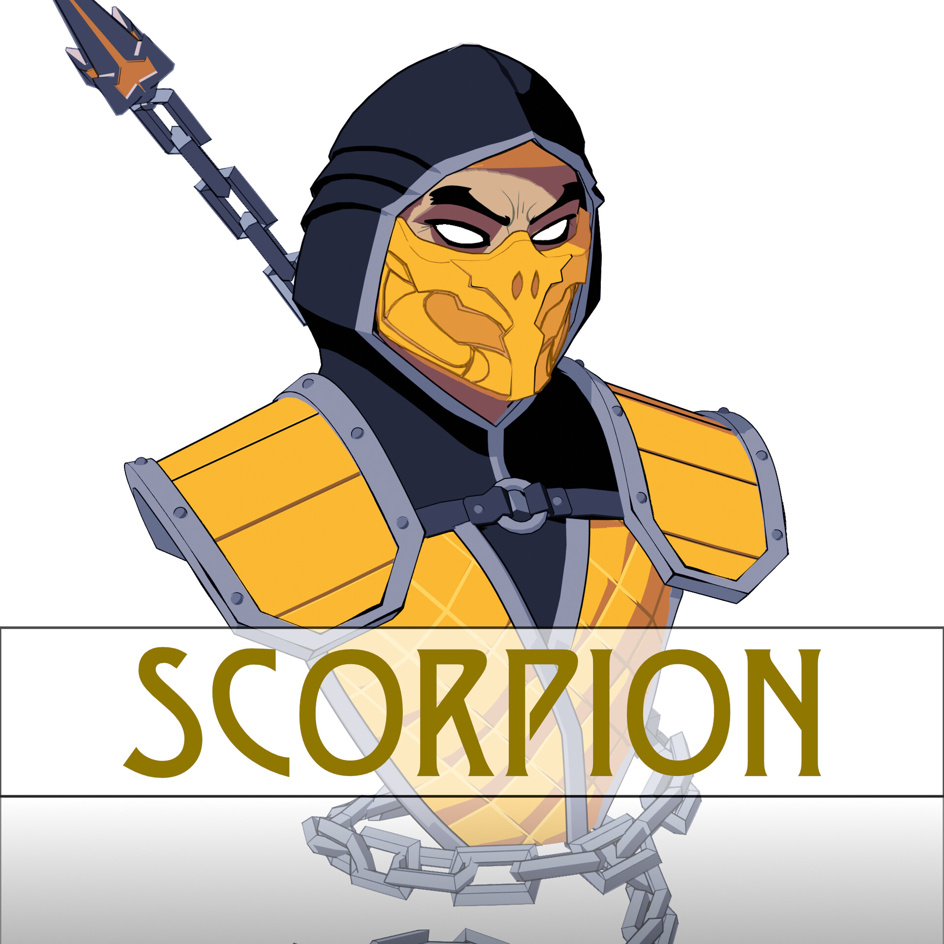 ArtStation - Scorpion, Mortal Kombat, NPR