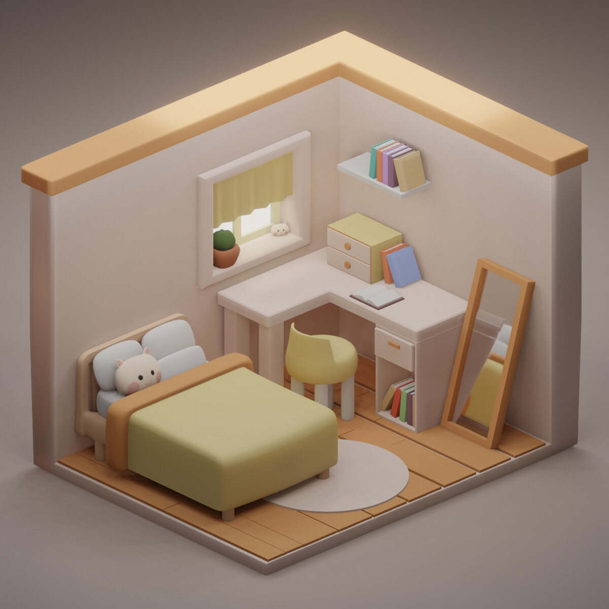 ArtStation - isometric room
