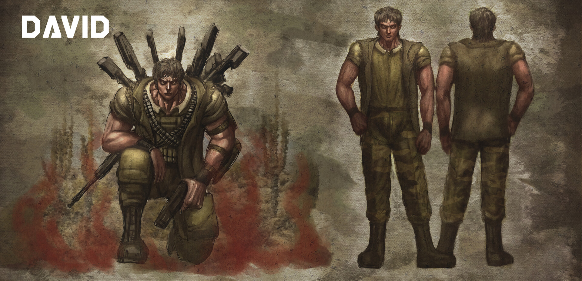 ArtStation - David Character Design Sheet