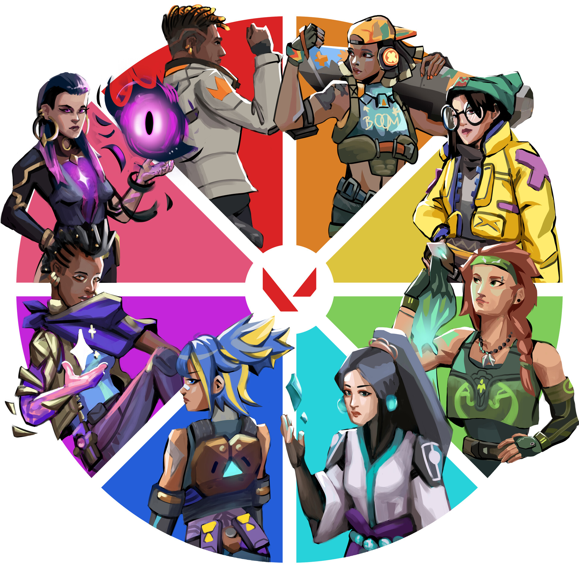 ArtStation - ColorWheel Challenge (Valorant)