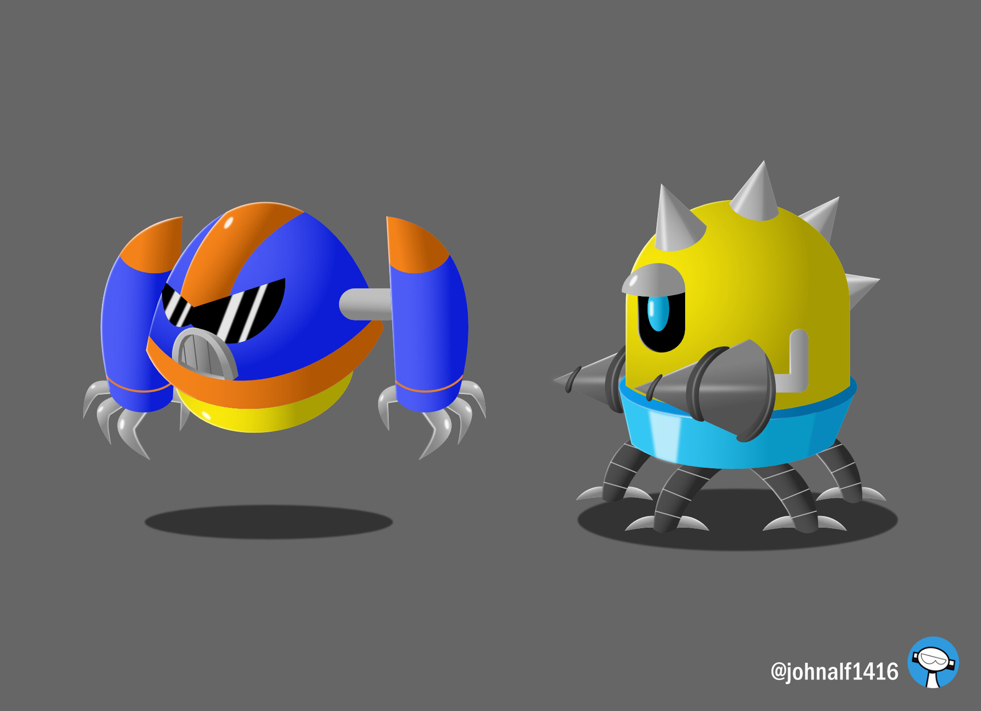 ArtStation - Mini Bots Character Desing