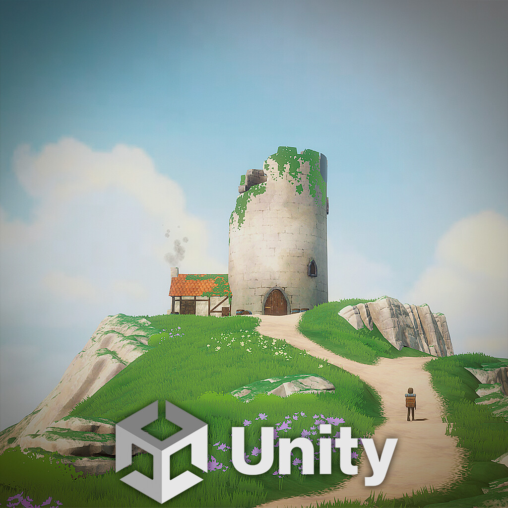 ArtStation - Stylized tower in ruins - Unity