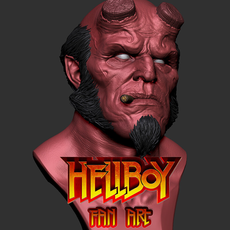 ArtStation - Hell boy bust