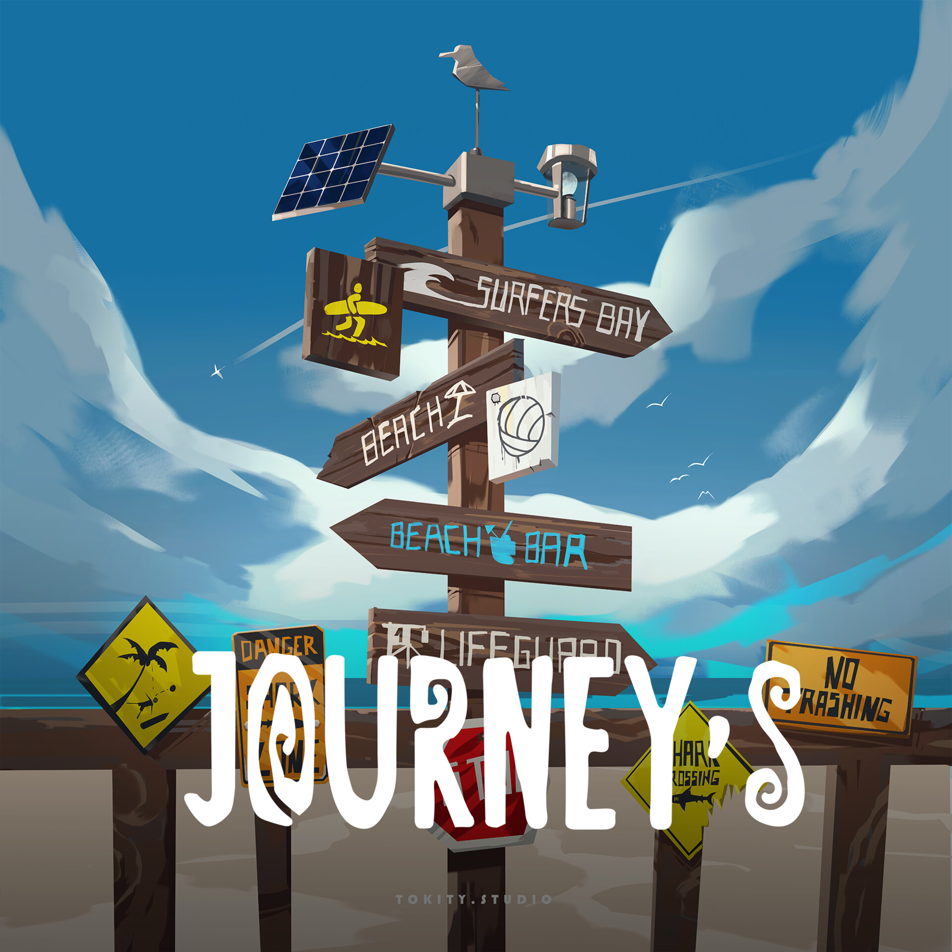 ArtStation - Beach Sign