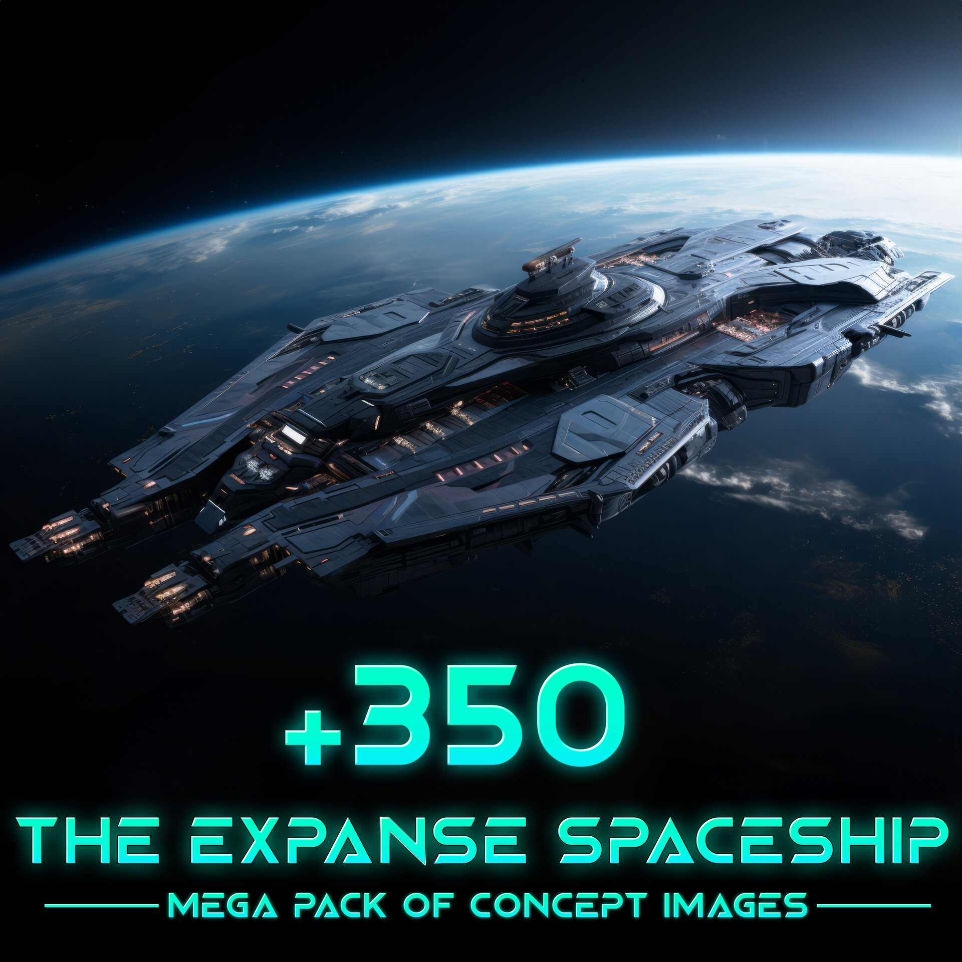 ArtStation - The Expanse Spaceship Pack |Spaceship illustration|4k ...