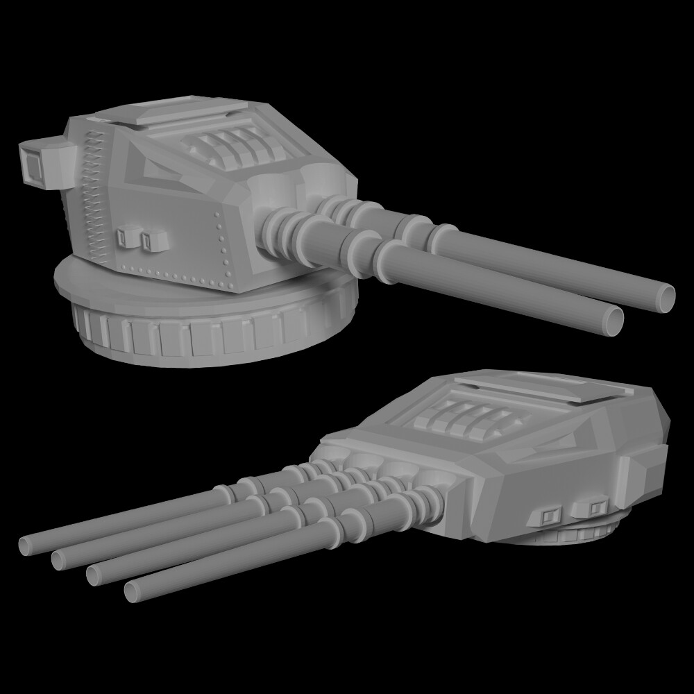 ArtStation - Battleship Turrets