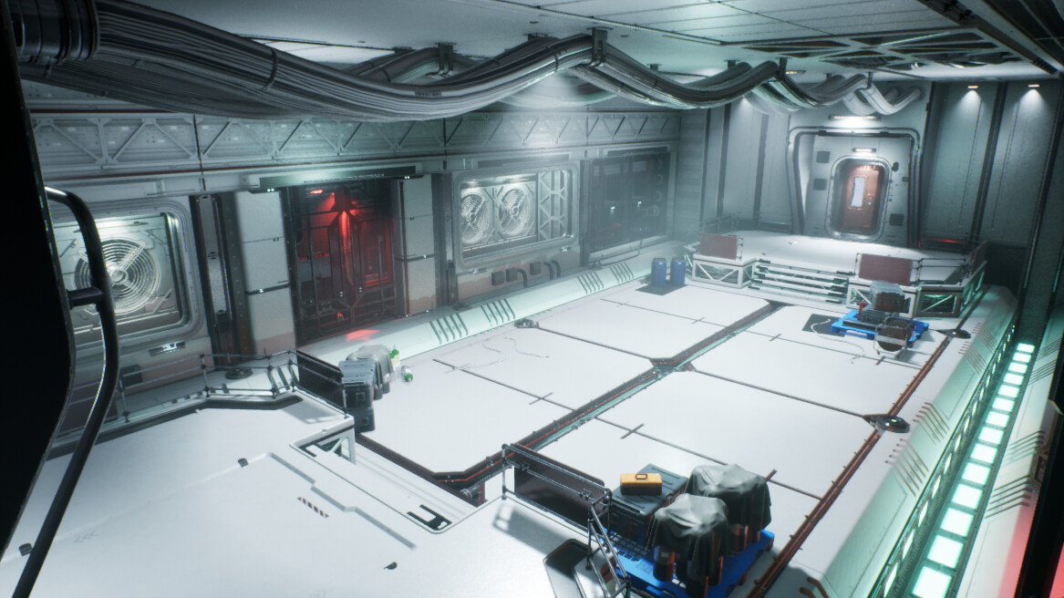 ArtStation - First Step (Sci-fi Lighting Study)