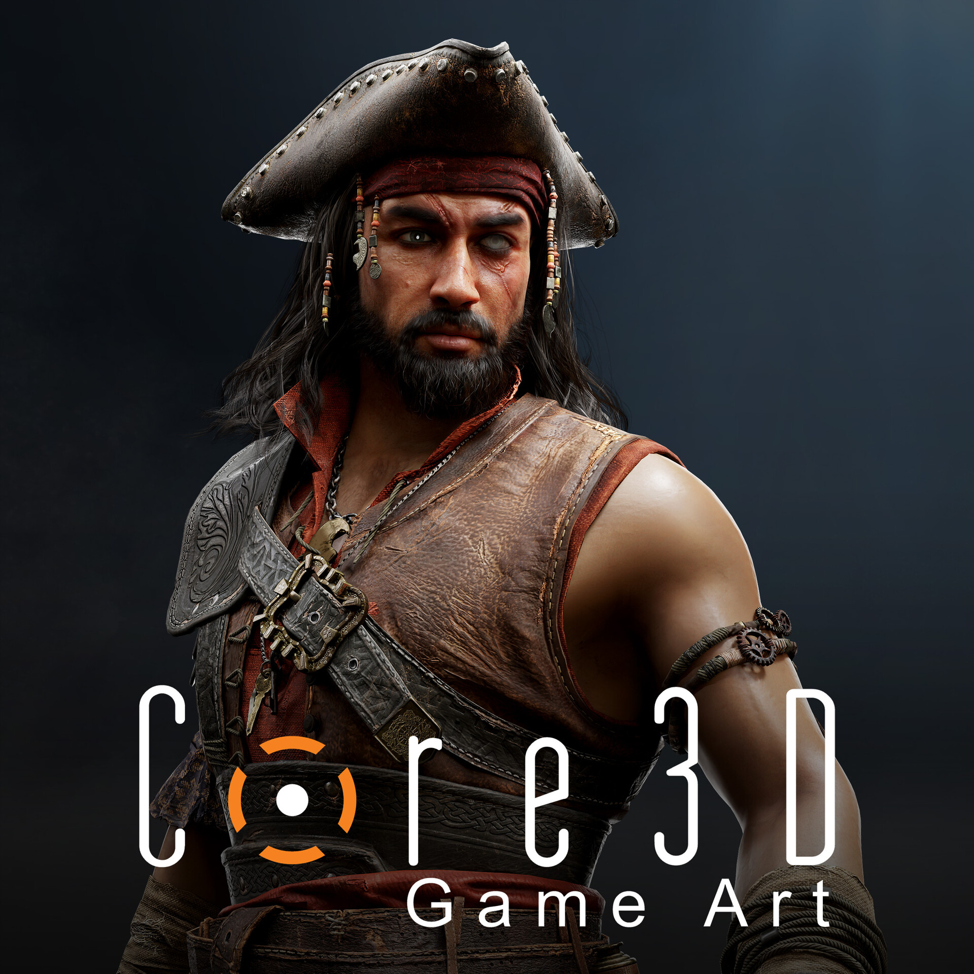 Core3D Game Art - Pirate Character