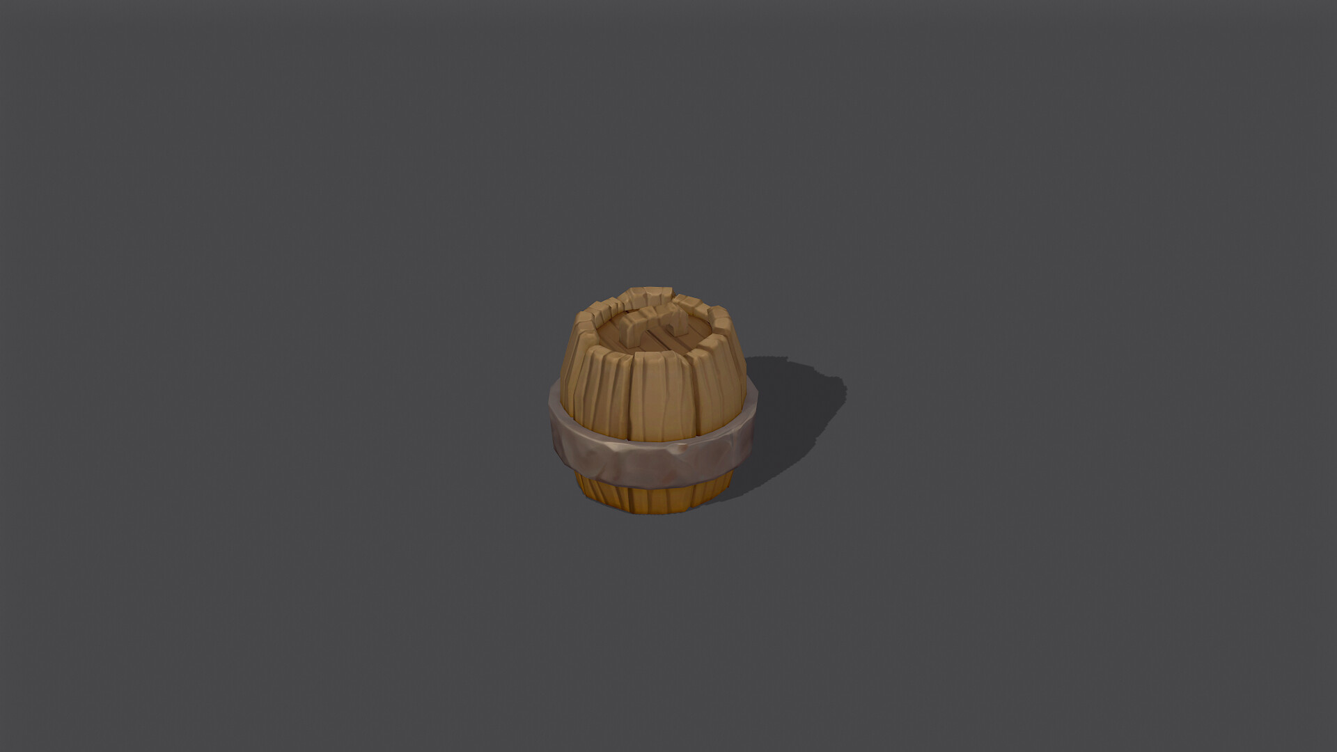 ArtStation - Test Work - Stylized Barrel (Texture)