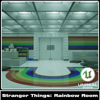 ArtStation - Stranger Things Rainbow Room