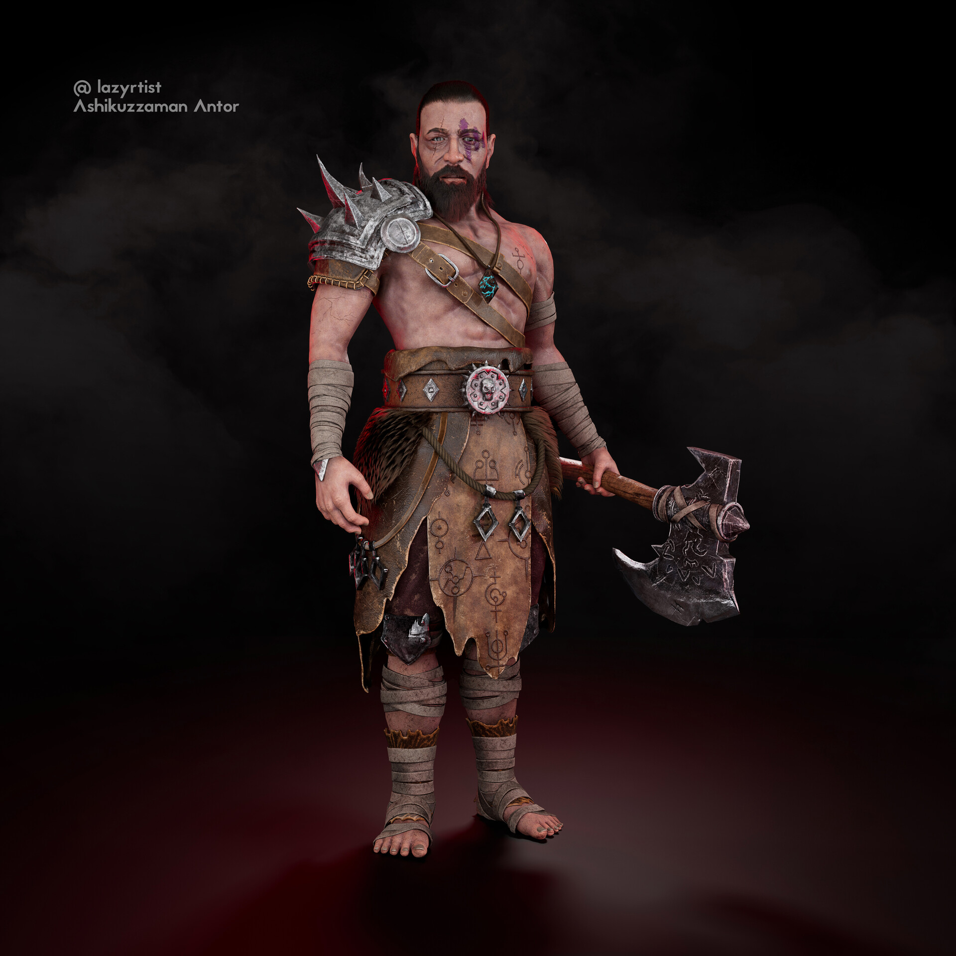 Ashikuzzaman Antor - Warrior 3D Game Character