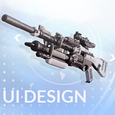 ArtStation - UI/UX Weapon Menu TRAINING