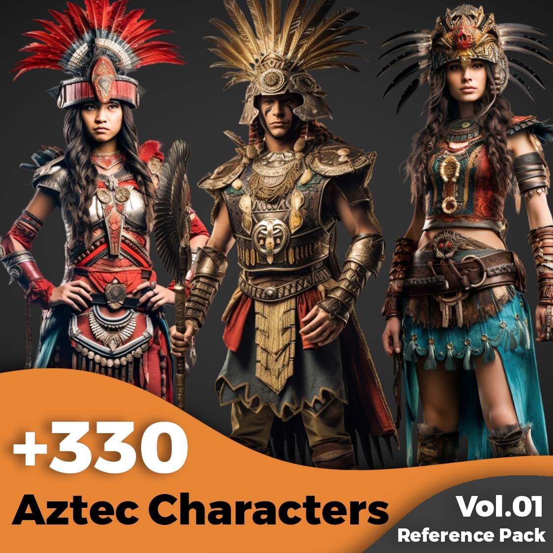 ArtStation - +330 Aztec Character (Male & Female) Concept (4k)