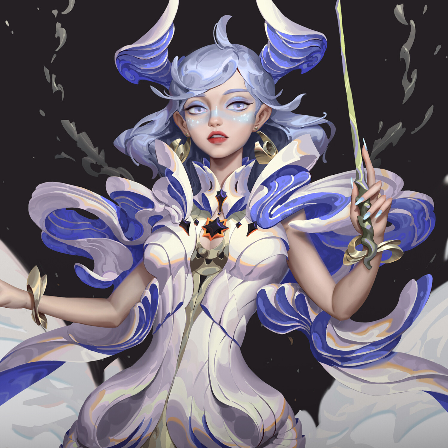 ArtStation - light blue witch