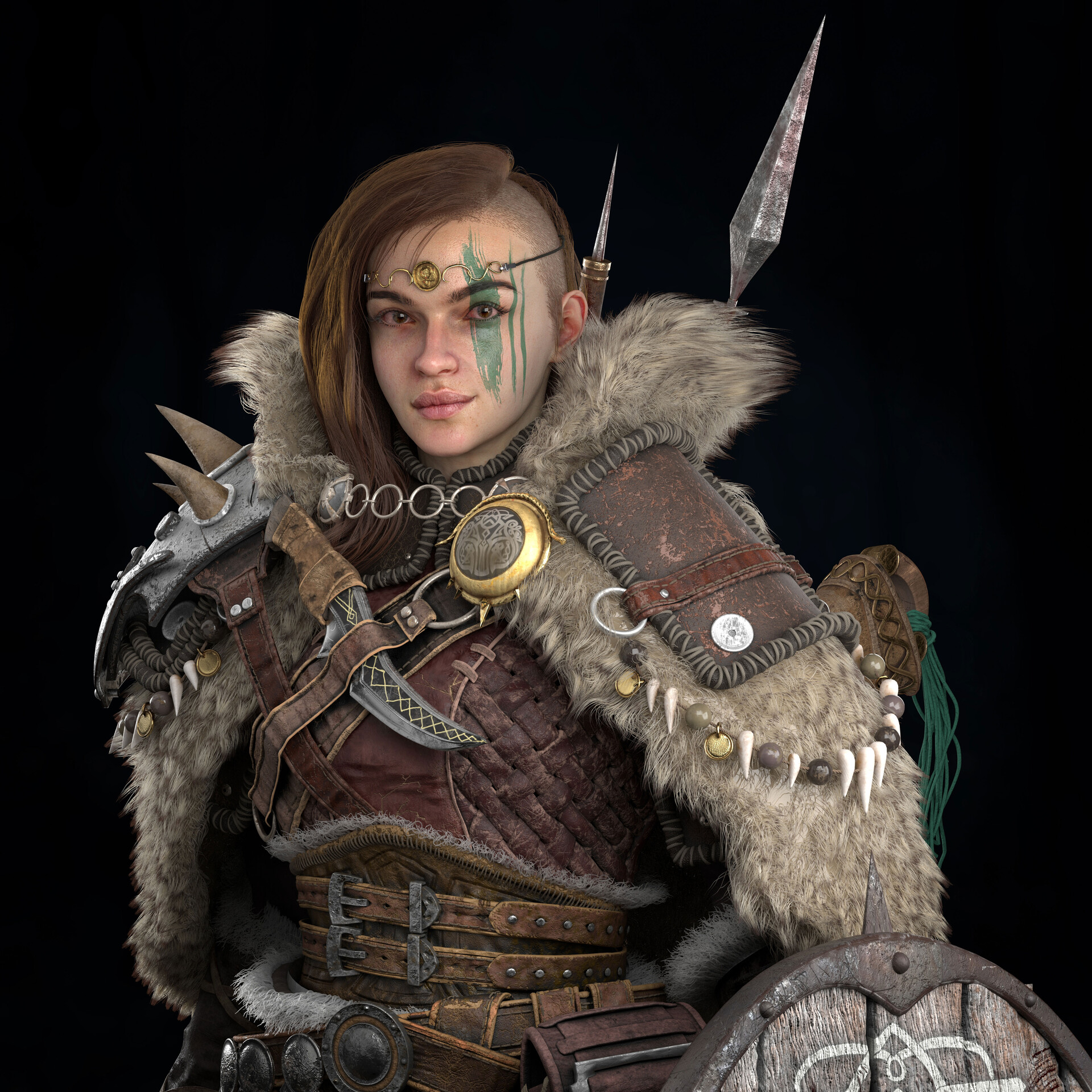 ArtStation - Viking Warrior - LookDev Modeling