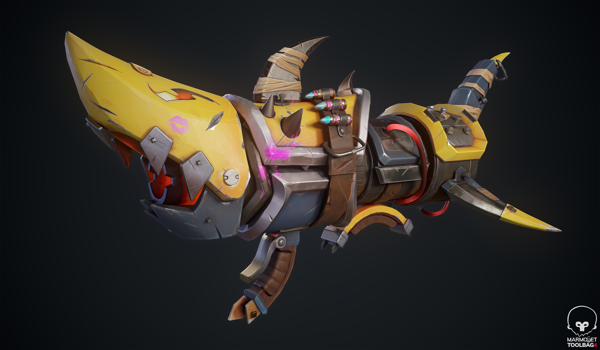 ArtStation - Fishbones鲨鱼飞弹