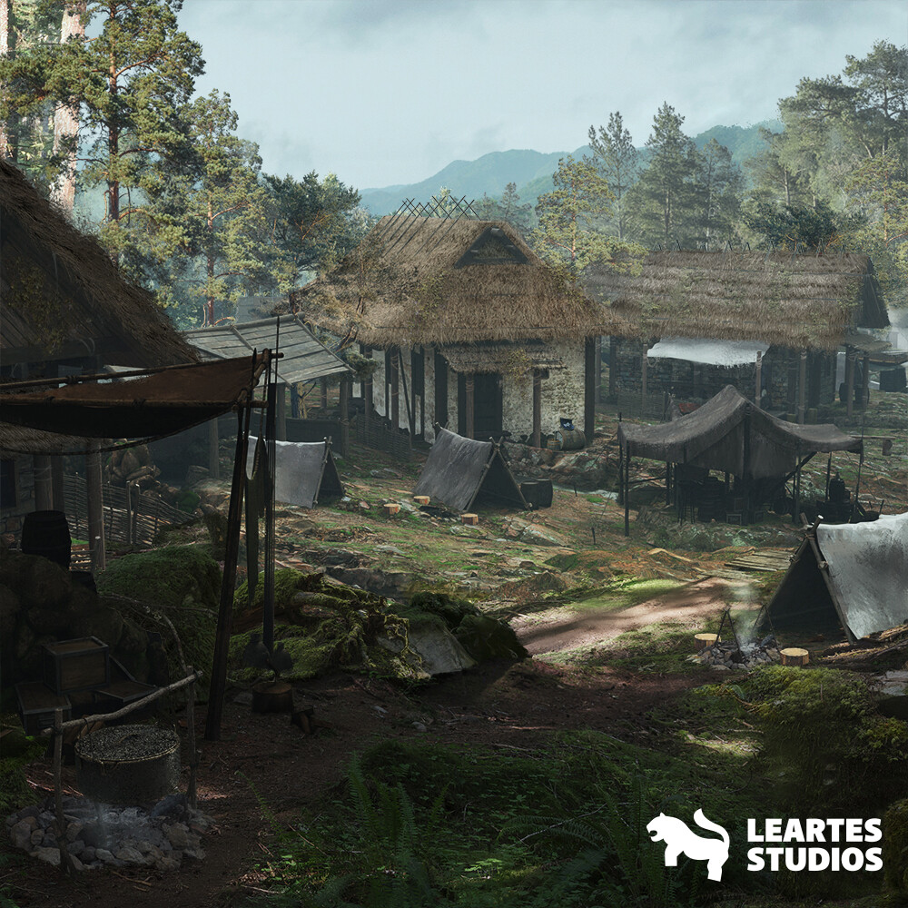 ArtStation - Bandit Valley Village | Concept Art