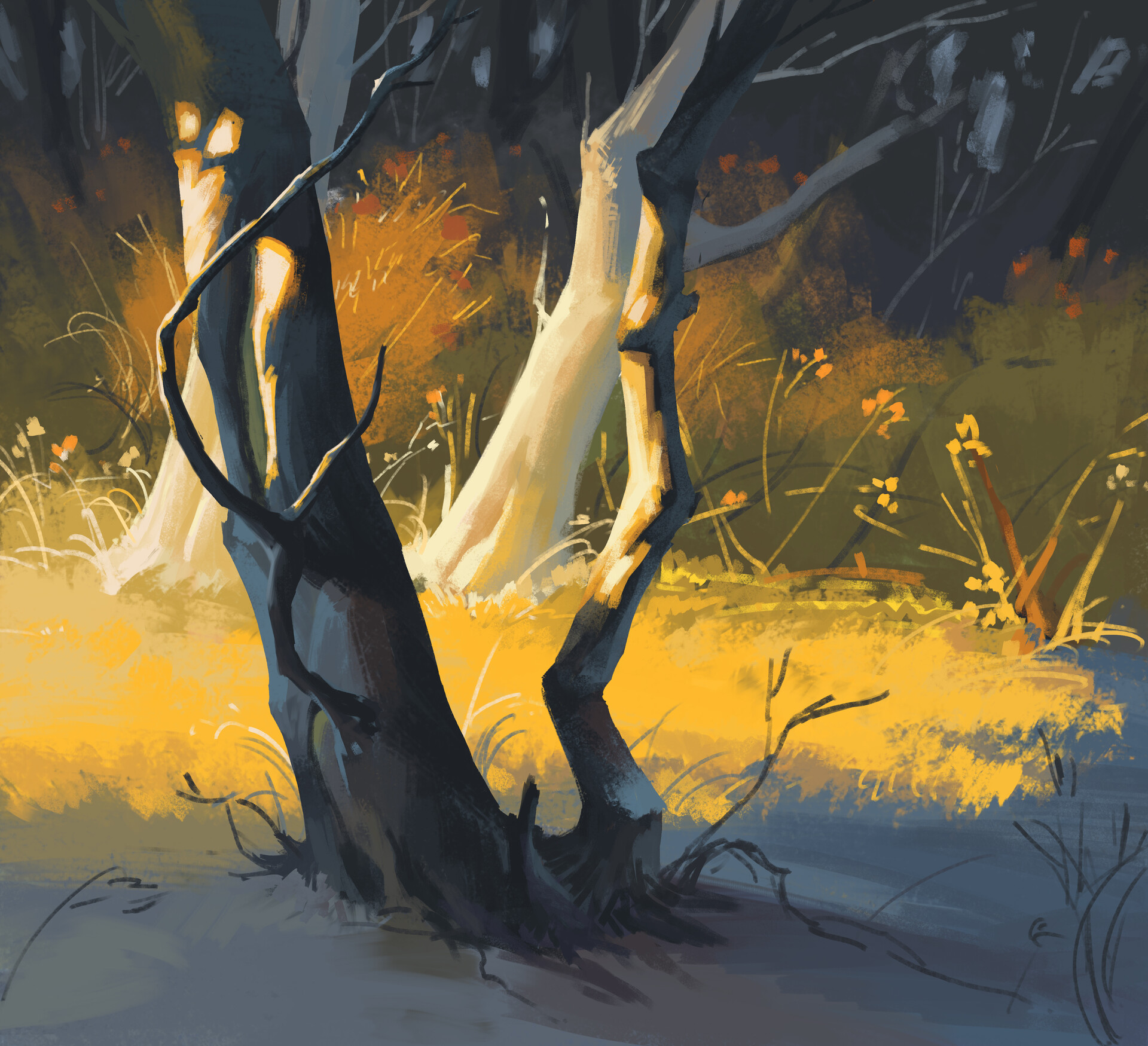 ArtStation - Forest scene in copy