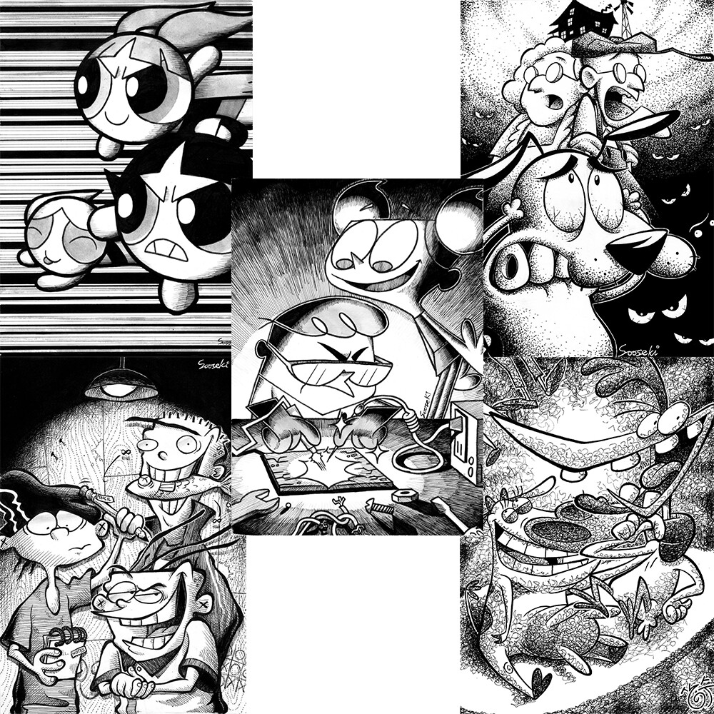 ArtStation - Cartoon Network Ink art Collection