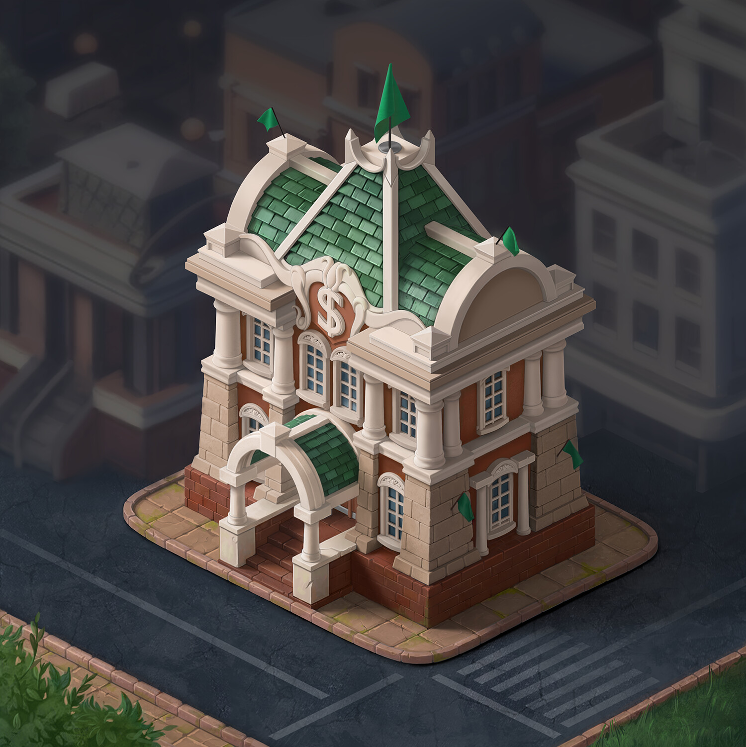 ArtStation - Bank building