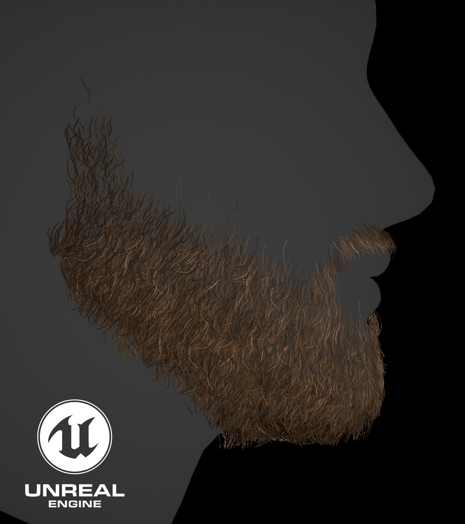 ArtStation - Game ready beard (real-time)