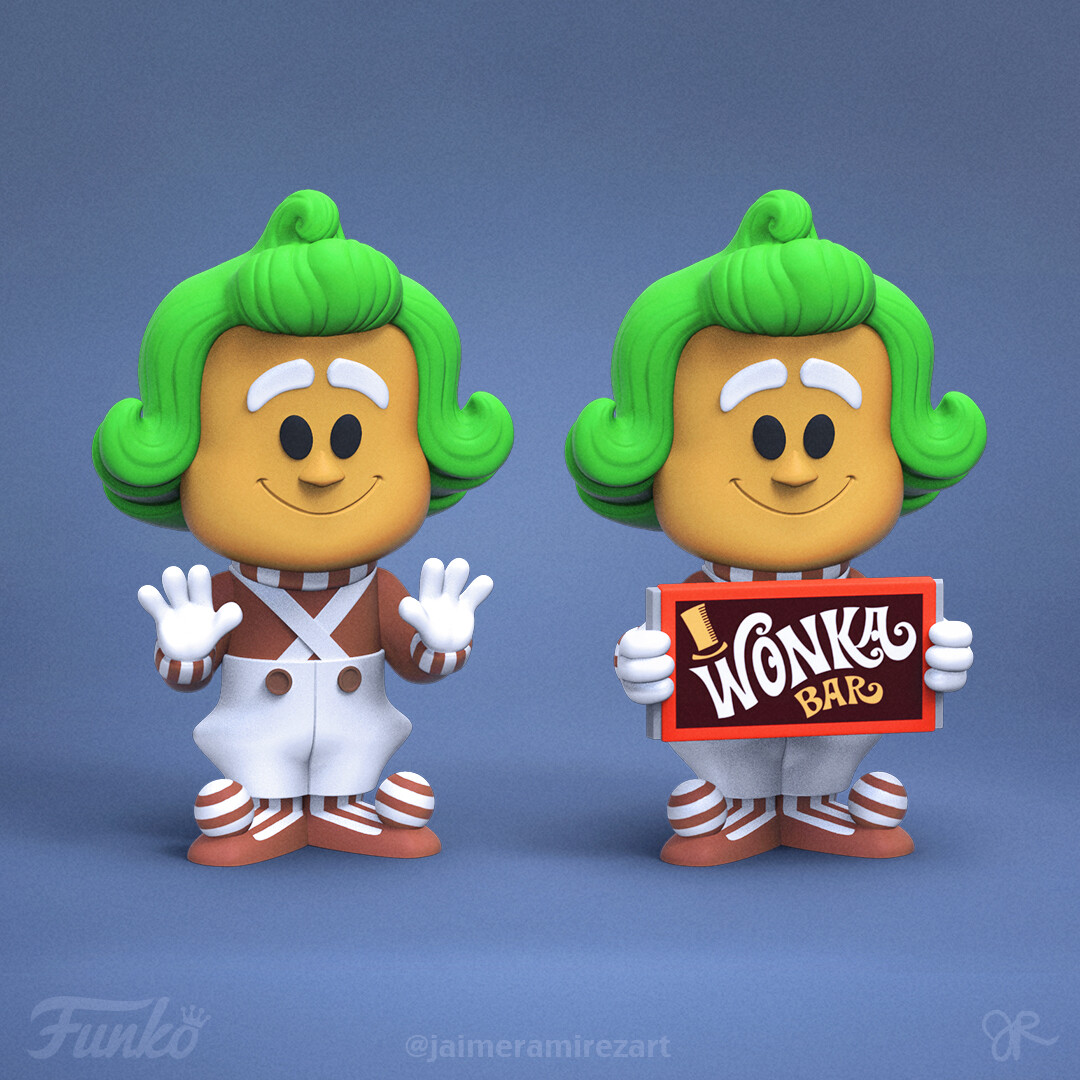 ArtStation - Funko: SODA Willy Wonka - Oompa Loompa & Oompa Loompa with Wonka Chocolate Bar