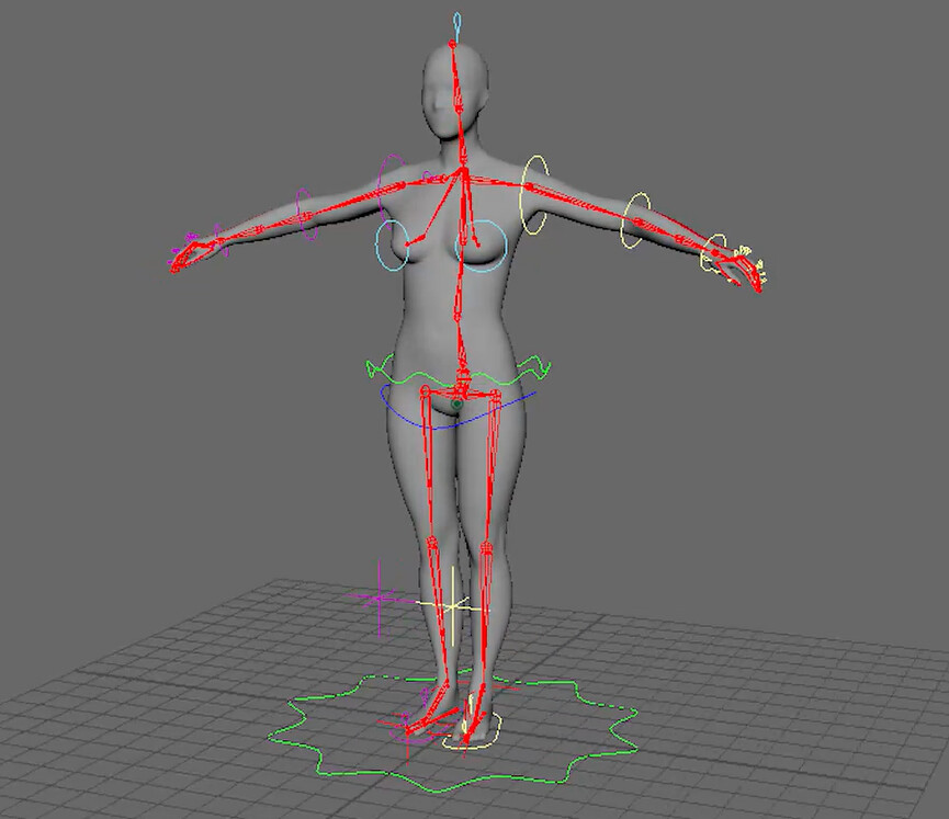 ArtStation - Bipedal Rig