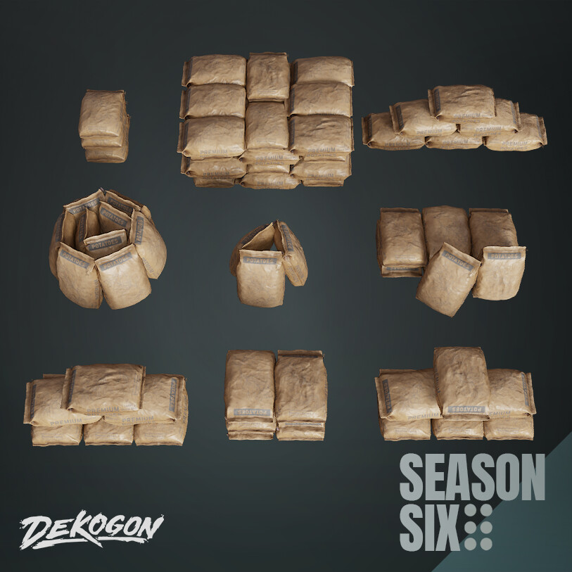 ArtStation - Potato Bag Stacks