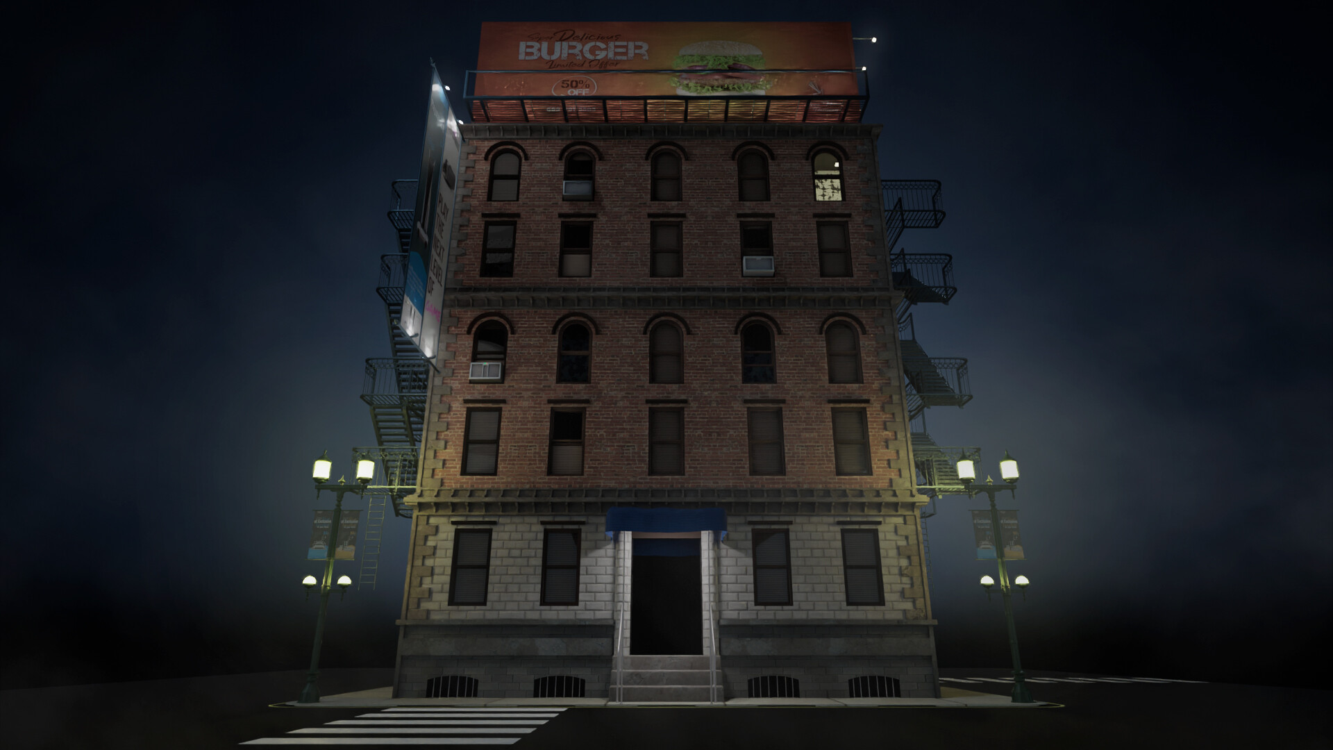 ArtStation - Night building
