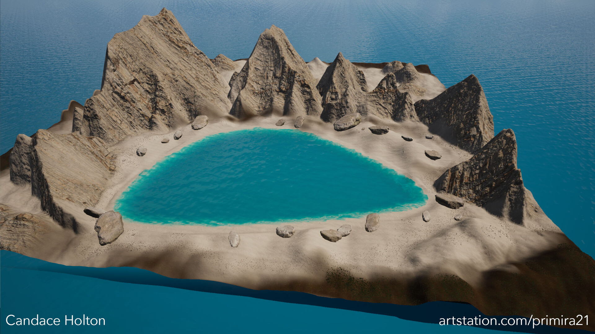 ArtStation - Oasis Landscape