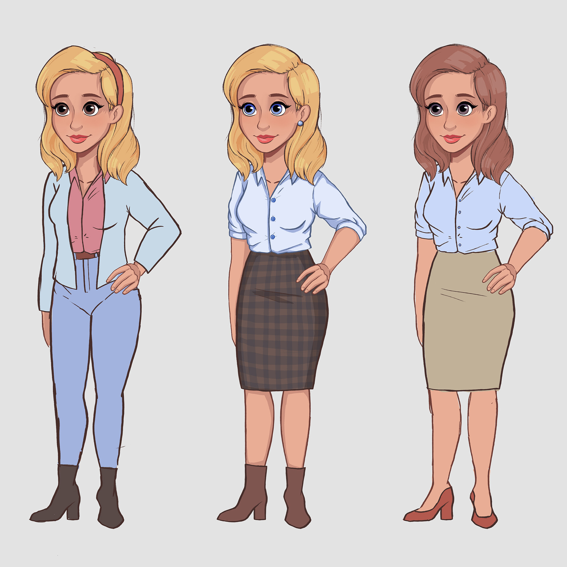 ArtStation - Young Girl Character Concept Art