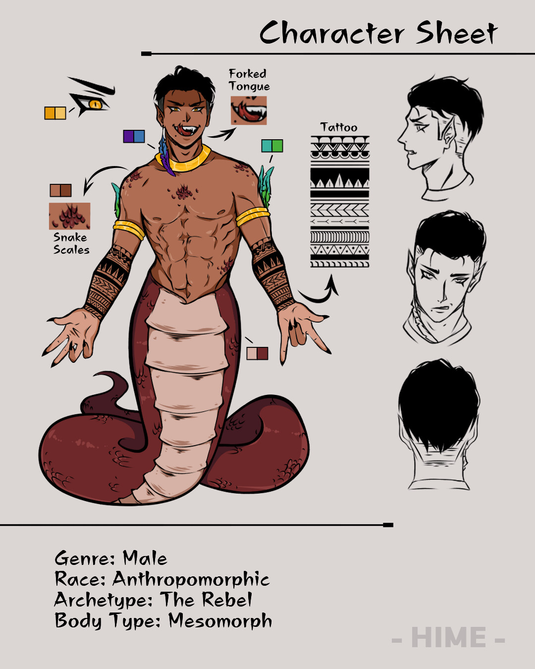 ArtStation - Character Sheet - Raoni Guerra