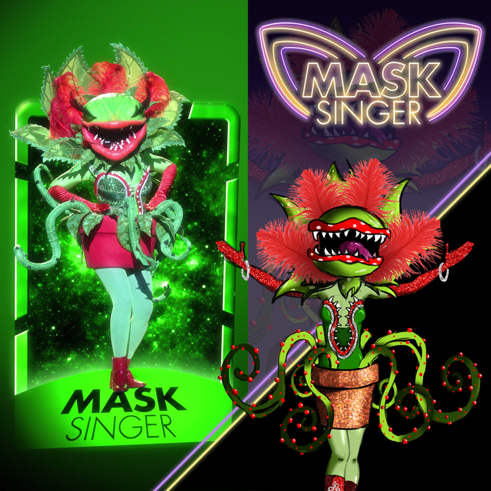 ArtStation - The Carnivorous Plant - Mask Singer French Show