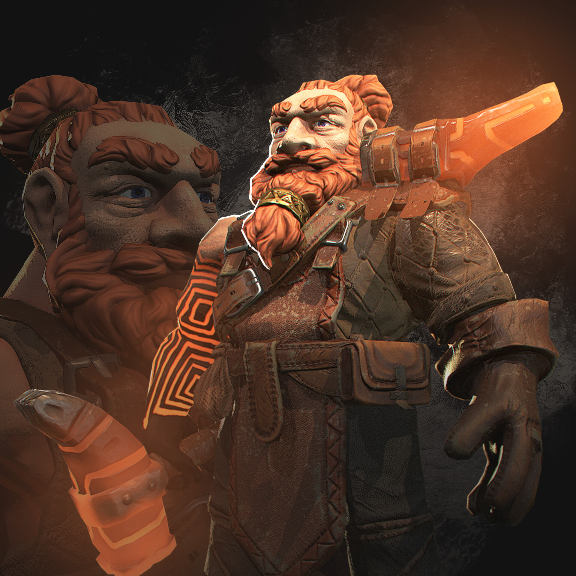 ArtStation - Eirik Steel arm. Game character