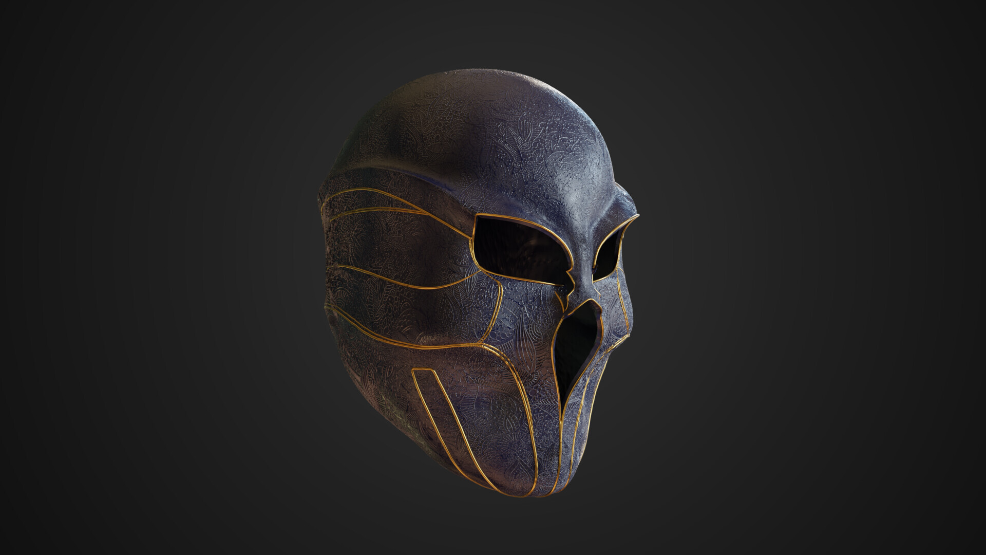 ArtStation - 3D model of a mask made for Printing